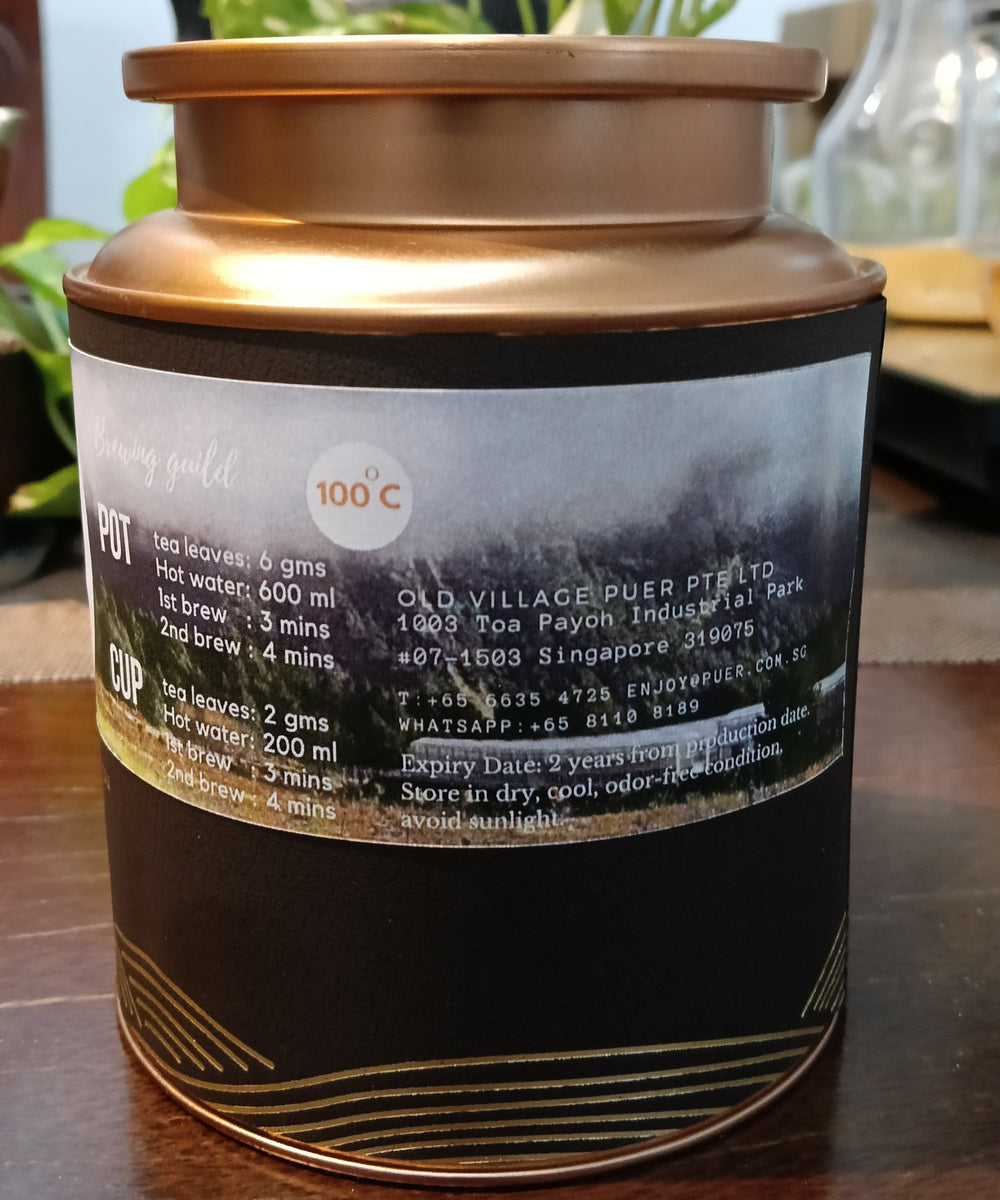 Tibetan Ember OVP Tibet Dark Tea loose leaves in gift tin – OVP Tea